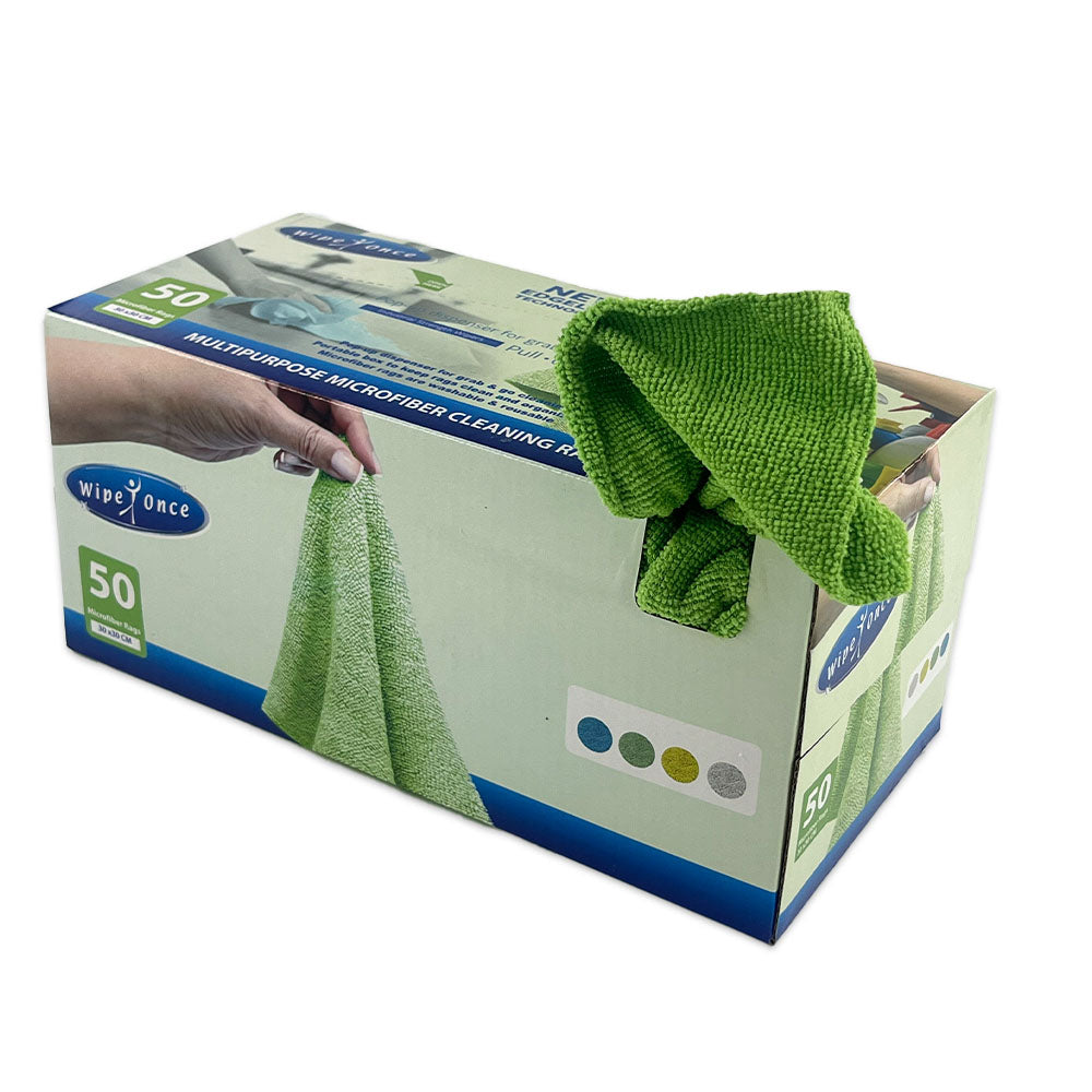 Wipe Once Edgeless Microfiber Rags 50- Pack – Microfibre World